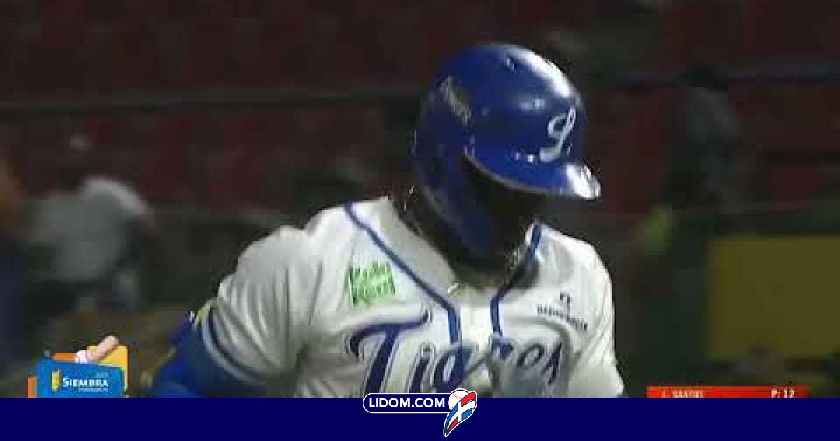 Mel Rojas Jr. trajo la quinta de los Tigres del Licey 🐯👌🏻 | Lidom