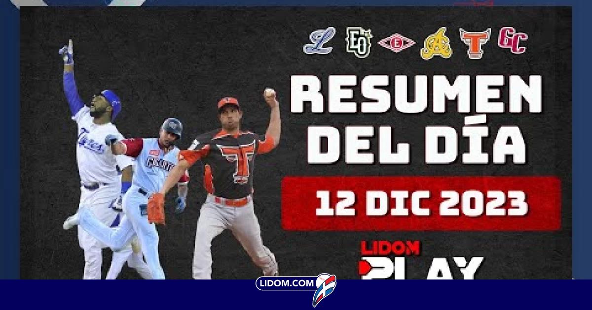 Resumen de partidos 🔥 Martes 12 de Diciembre 😎 LIDOM al día ⚾ | Lidom