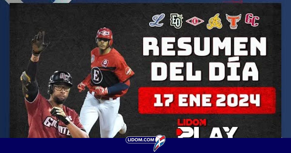 LIDOM al día ⚾ Resumen de partidos 🔥 Round Robin 17.01.2024 😎 | Lidom