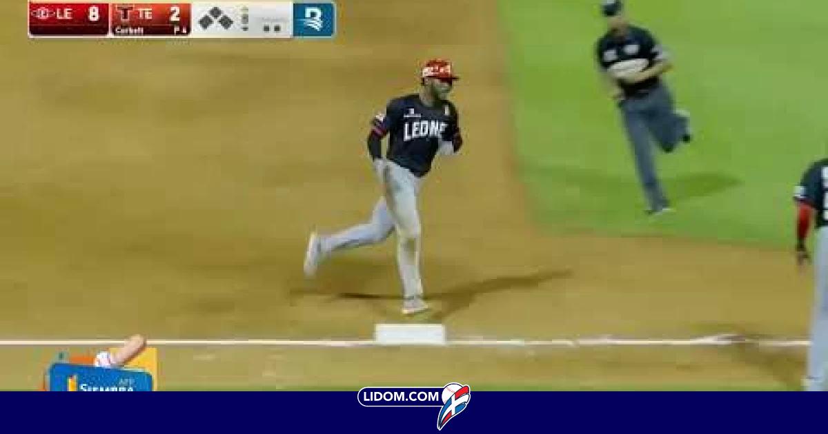Batazo largo 💥 ¡HOMERUN de Luis de los Santos! 🦁🔥 | Lidom