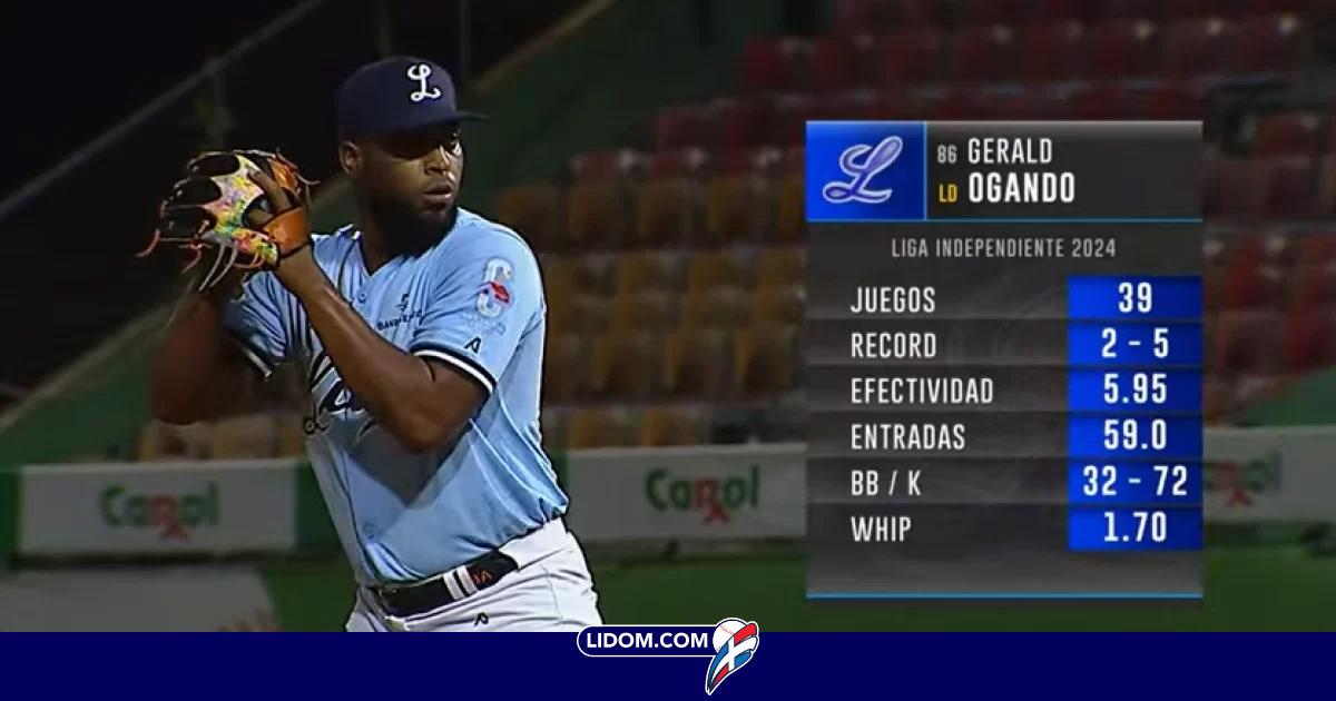 Gerald Ogando debut 100 y número 14 del Licey | Lidom