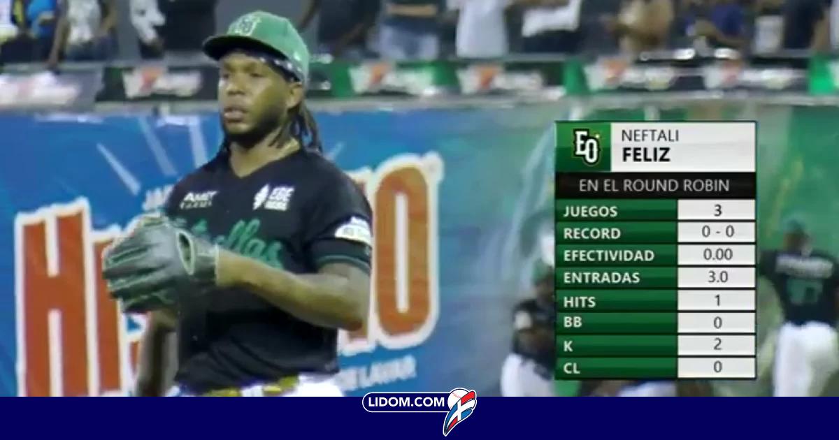 Neftalí Féliz en 8vo puesto en salvados en Round Robin | Lidom