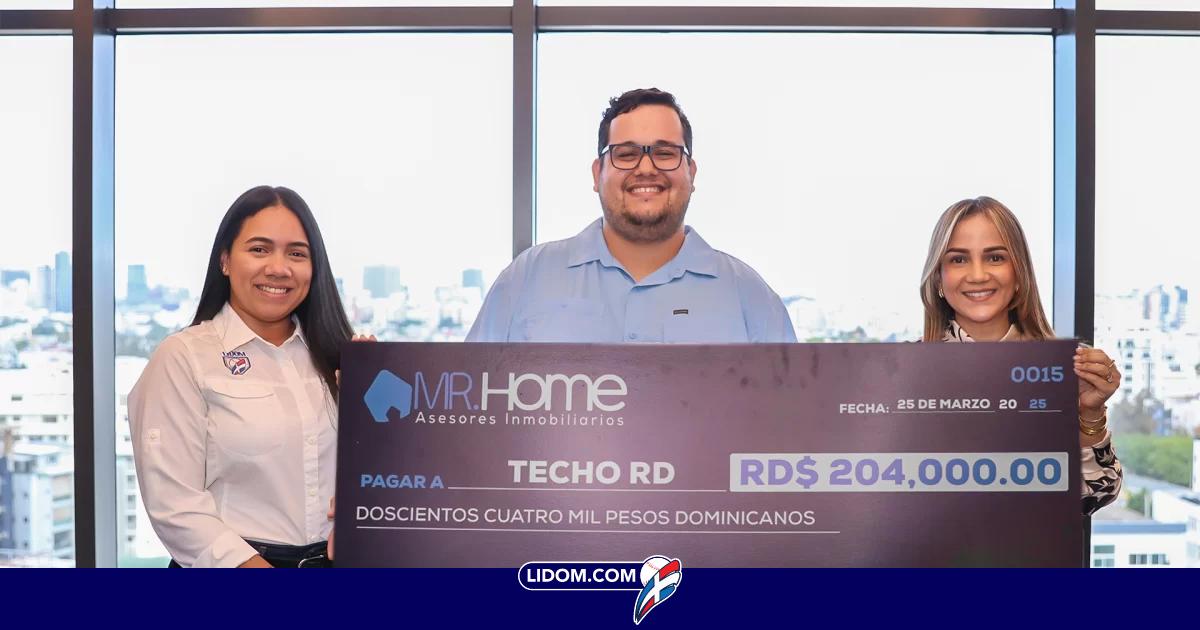 Mr. Home y LIDOM entregan fondos a Techo | Lidom