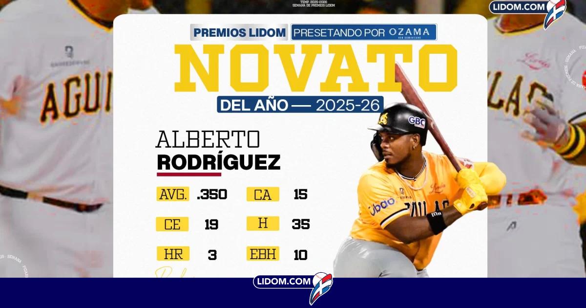 Alberto Rodríguez, Novato del Año | Lidom